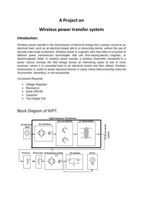 Wireless Power Transfer System Pdf