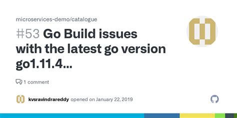 go build issues with the latest go version go1 11 4 windows amd64