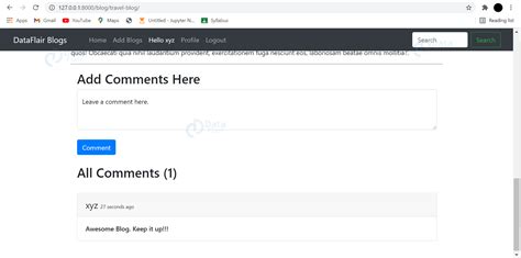 Create A Blog Application With Python Django Dataflair