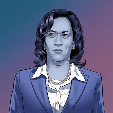 Illustration Of Kamala Harris Premium Ai Generated Image