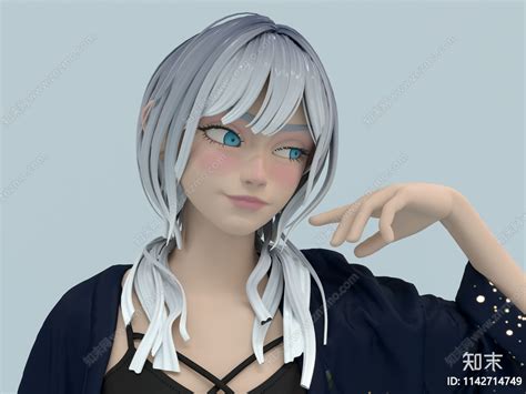 动漫人物角色3d模型下载【id1142714749】知末3d模型网