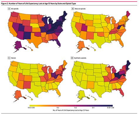 Geographic Distribution Of Opioid Related Mortality In The Third Wave