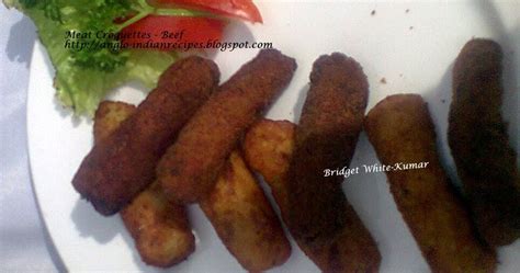 Bridget White Anglo Indian Recipes Meat Croquettes Beef Lamb