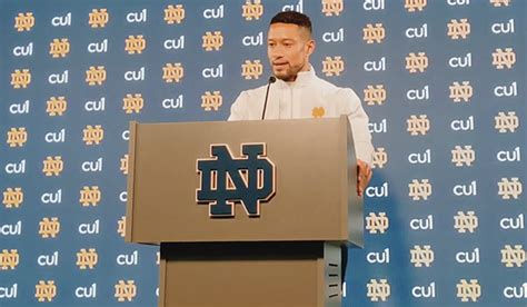 Watch Notre Dame Coach Marcus Freemans Clemson Postgame Press