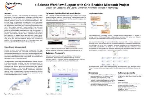 Ppt E Science Workflow Support With Grid Enabled Microsoft Project Powerpoint Presentation