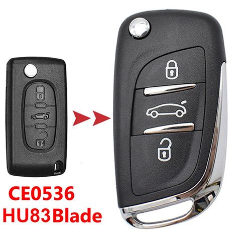 Coque De Clé Télécommande à 3 Boutons étui Modifié Pour Clé De Voiture