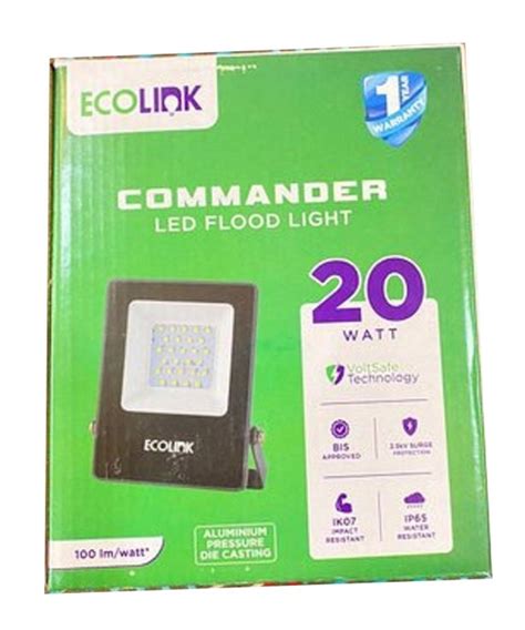 20W Ecolink LED Flood Light For Outdoor Pure White At Rs 765 Piece In Belgaum