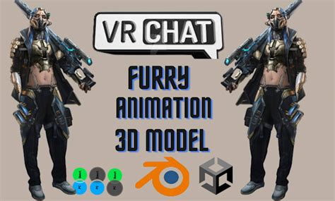Custom 3d Model Vrchat Avatar Furry Model Vtuber Model Pvp System And