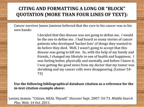 PPT IN TEXT CITATION MLA FORMAT PARENTHETICAL CITATION PowerPoint Presentation ID