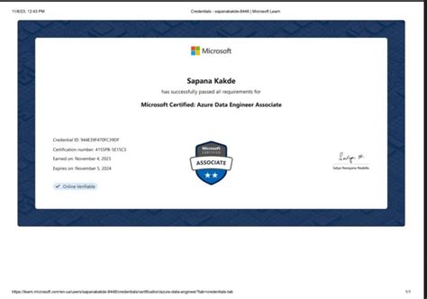 Sapana Kakde On Linkedin Dp203 Microsoft Capgemini Microsoft