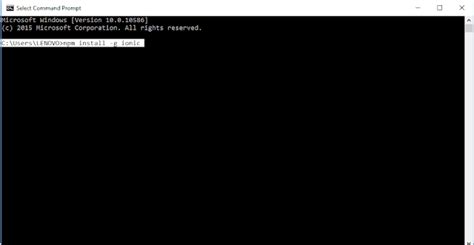 cara menginstall and menggunakan ionic framework di windows bahan