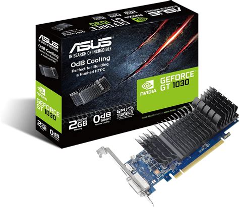 Asus Geforce Gt 1030 2gb Gddr5 Low Profile Graphics Card For Silent