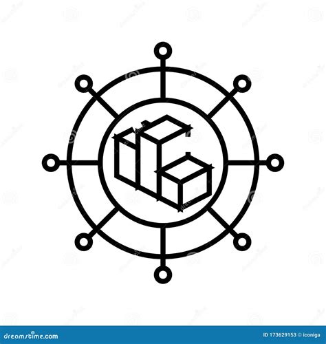 Diagram Data Line Icon Concept Sign Outline Vector Illustration Linear Symbol Stock Vector