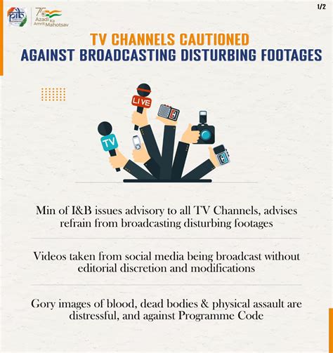 PIB India On Twitter MIB India Cautions TV Channels Against