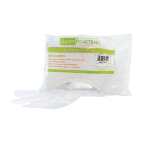 Disposable Clear Polyethylene Gloves 100pkg Carr Mclean