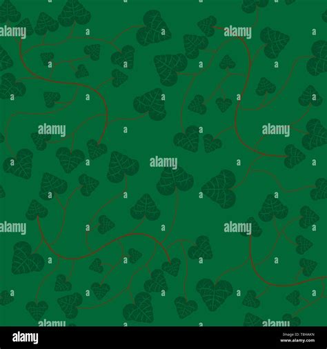 Seamless Ivy Pattern Background Vector Stock Vector Image And Art Alamy