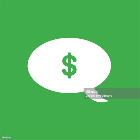 Notion Dicône Vecteur Du Symbole Du Dollar À Lintérieur De La Bulle De