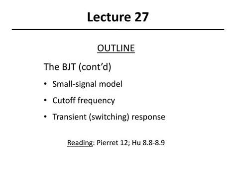 Ppt Lecture 27 Powerpoint Presentation Free Download Id3944776