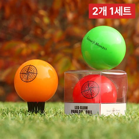 썸머블프 2개 1세트 히메지몬자 Led 글로우 파크골프공 E4i301 딜팡 골프용품 전문쇼핑몰