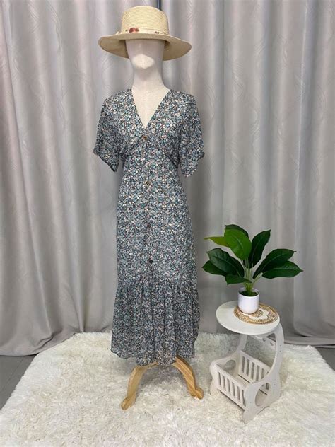 เดรสผ้าชีฟองทรงหางปลา แฟชั่นพลัสไซส์ ราคากันเอง