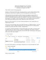 Assignment1 Docx Homework Assignment 1 For CSC 352 452 Due Time Date