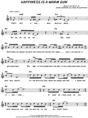 Happiness Is A Warm Gun Sheet Music By The Beatles