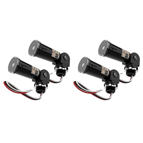 4pack Dusk To Dawn Day Night Sensor Photoelectric Switch Photo Cell Sensor Ip65 Waterproof