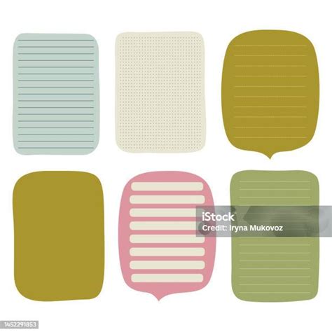 메모 체크리스트 할 일 목록 노트북 플래너를 위한 페이지 줄 지어있는 페이지 체크 무늬 페이지 거품 연설 벡터 그림 0명에 대한