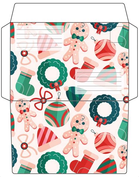 Printable Christmas Envelope Template