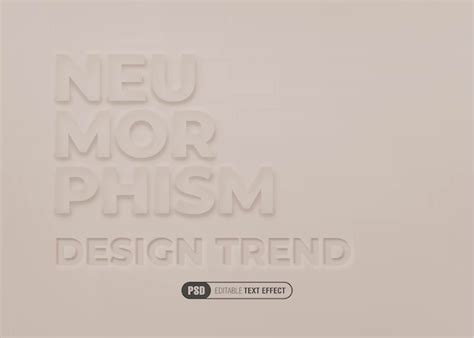 Premium Psd Neumorphic Text Effect