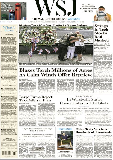The Wall Street Journal 09122020 Download Pdf Magazines