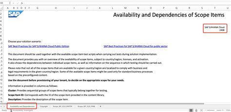 How To Get Latest Scope Item List From SAP SAP Zero To Hero
