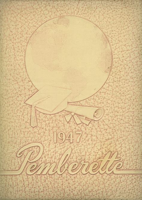 1947 Yearbook From Pemberville High School From Pemberville Ohio For Sale