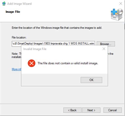 WDS Error From Smart Deploy Image SmartDeploy Enterprise DeployCentral