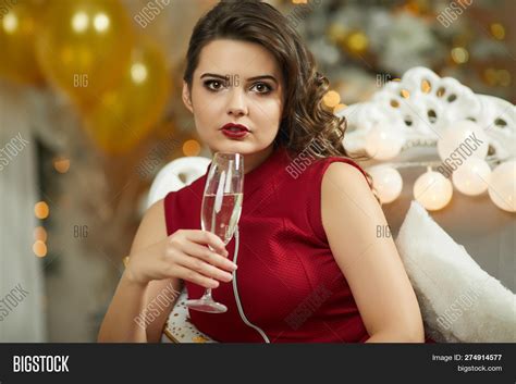 Smiling Woman Holding Image And Photo Free Trial Bigstock
