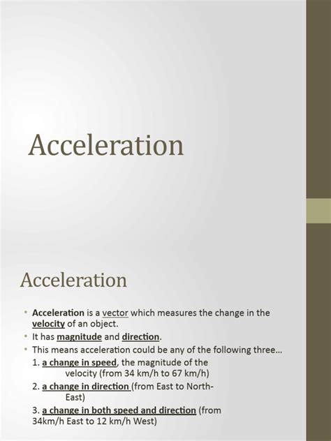 acceleration pdf velocity acceleration