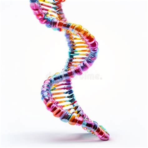 An Abstract Dna Double Helix Structure Symbolizing Lif Stock Image