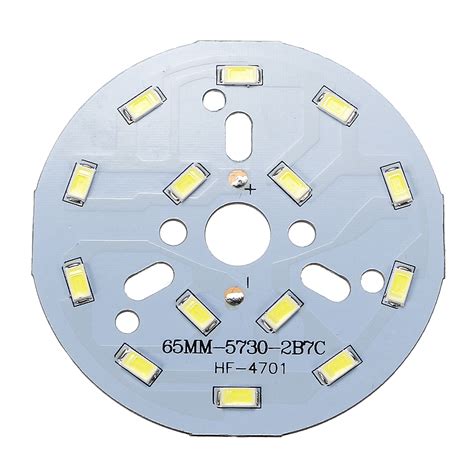 300ma 7w 14 Leds 5730 Chip Module Aluminum Board Pure White 65mm Dia