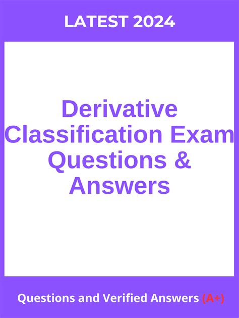 Lastest 2023 Derivative Classification Exam Questions And Inspire