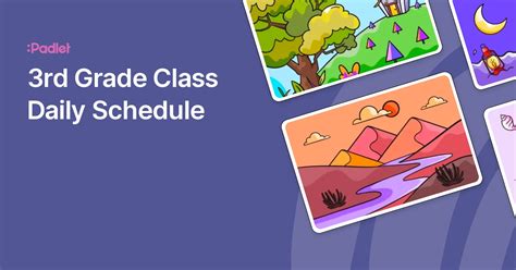 3rd Grade Class Daily Schedule