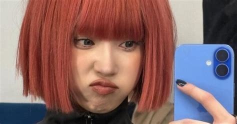 에스파 윈터 레드 단발 변신…섹시했다가 귀여웠다가