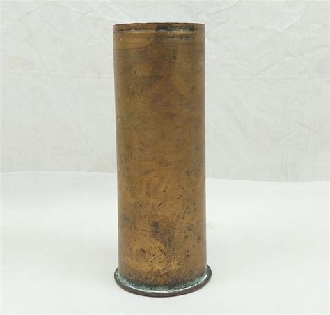 Ww1 1916 German 75mm Shell Case Sally Antiques