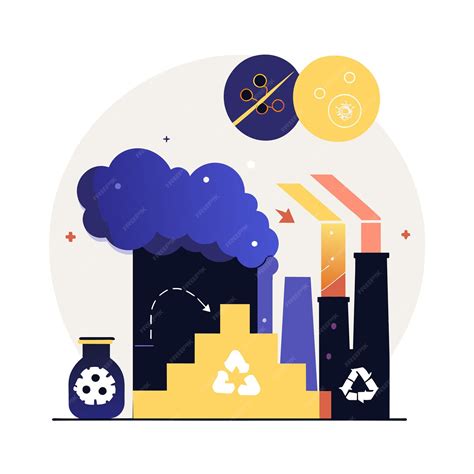 Reduce Carbon Footprint Decrease Emission Premium Ai Generated Vector