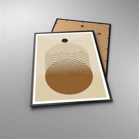 Plakat W Czarnej Ramie 70x100 Cm O Pochodzeniu Figur Geometrycznych