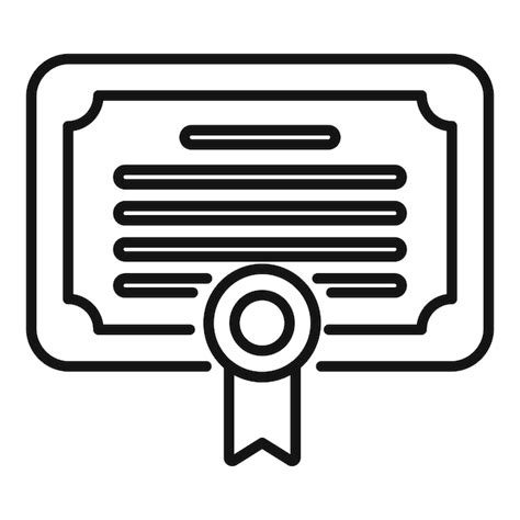 Premium Vector Career Skill Diploma Icon Outline Vector Education
