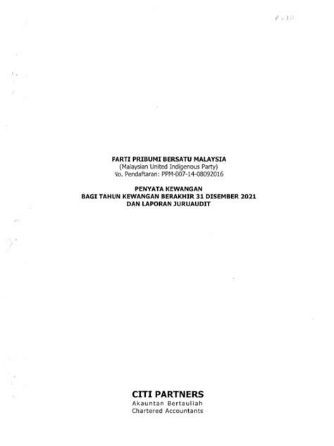 Ppbm 2021 Audited Report 1 Pdf
