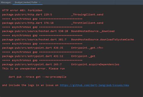 Dart Pub Trace Get No Precompile · Issue 3032 · Dart Langpub · Github