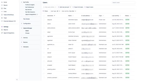 Redesign For User Settings Limited Availability For Webui Egnyte