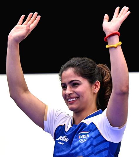 Indias Manu Bhaker And Sarabjot Singh Celebrate After Winning The