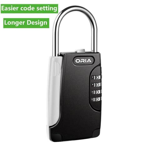 Oria Key Storage Lock Box Key Lock Box With 4 Digit Key Safe Holds 5